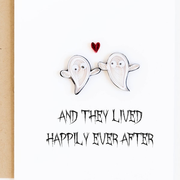 Spooky Wedding Congratulations Card - Etsy