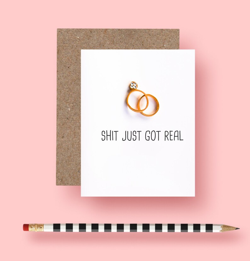 Funny Engagement Wishes Congratulations on Your Engagement - Etsy