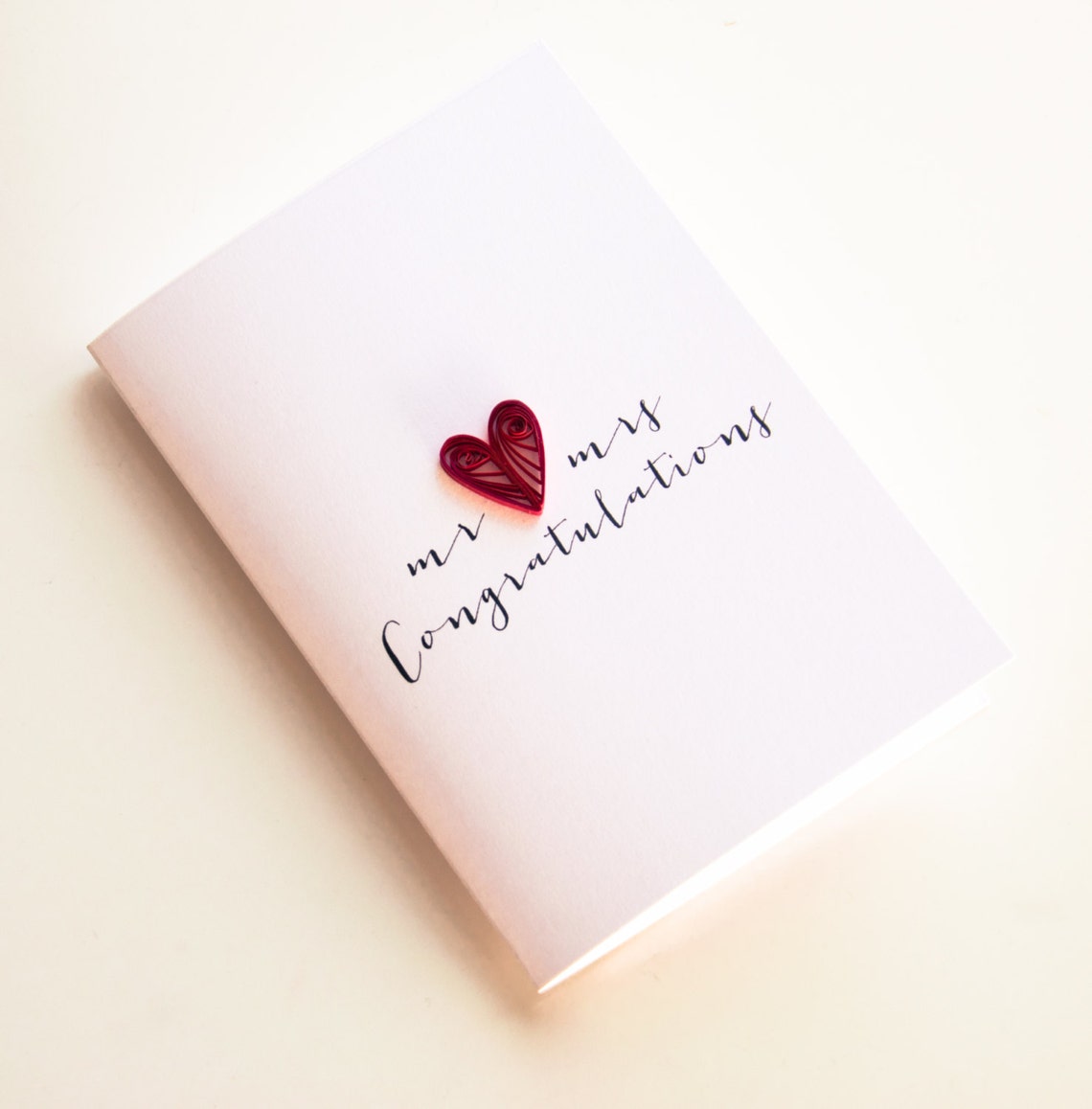 Wedding Congratulations Card - Wedding Couple Greeting Card - Mr and ...