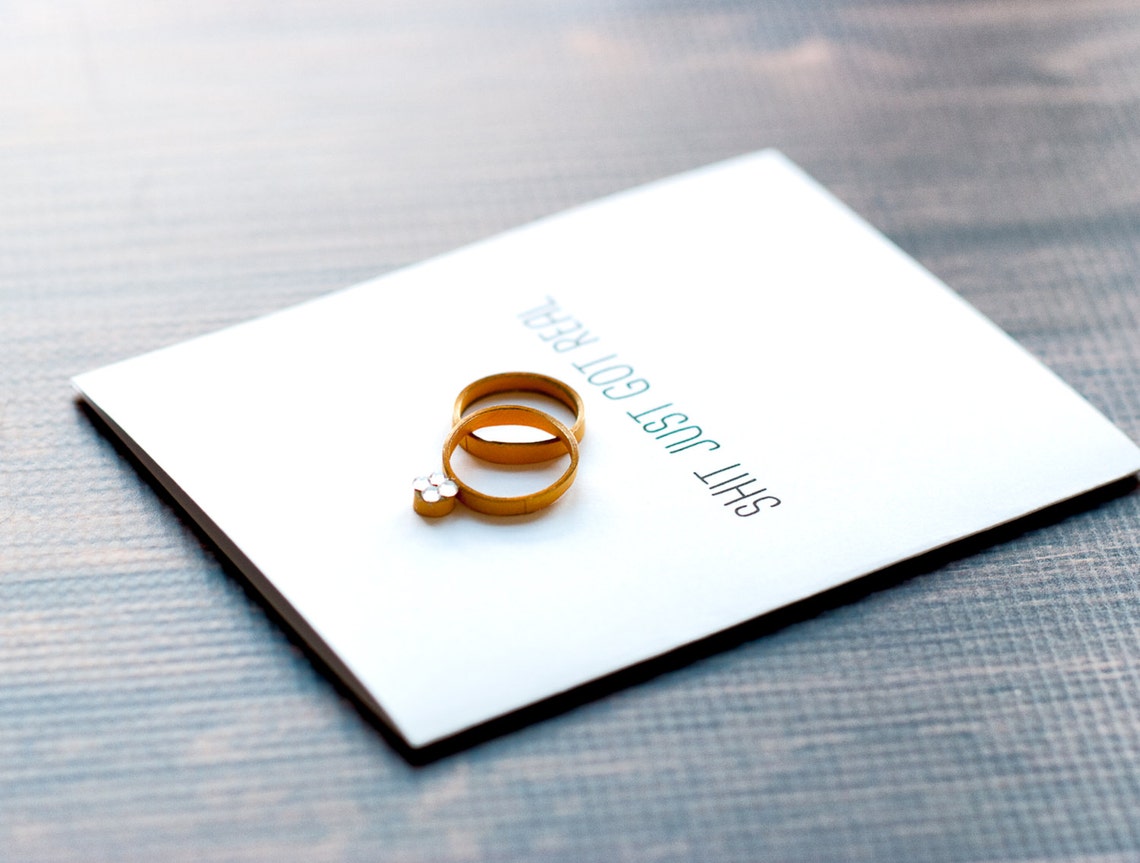 Funny Engagement Wishes Congratulations on Your Engagement | Etsy