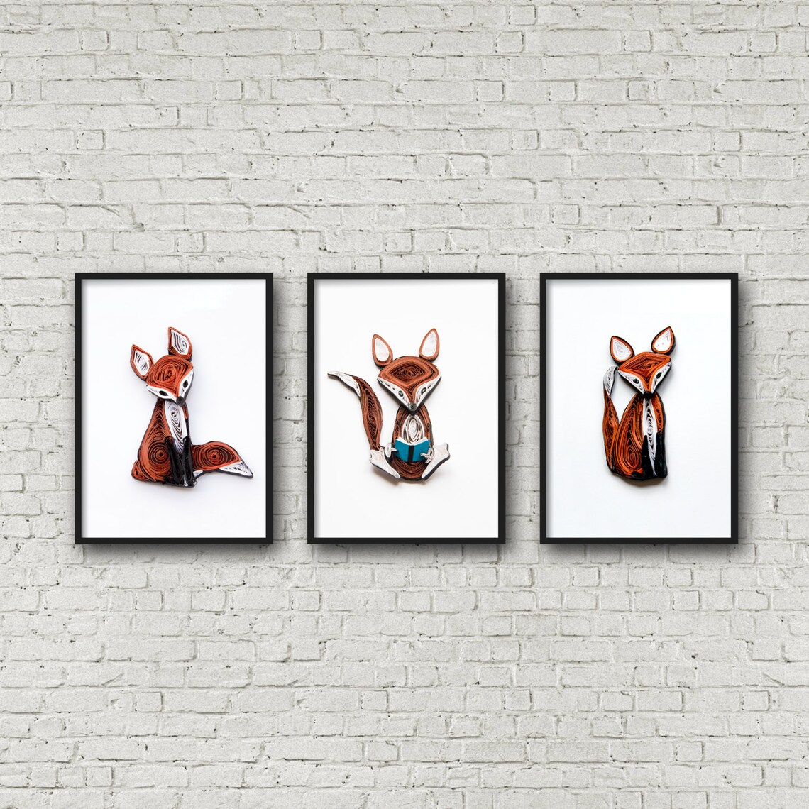 Set of 3.fox Nursery Fox Nursery Decor Fox Room Decor Fox - Etsy