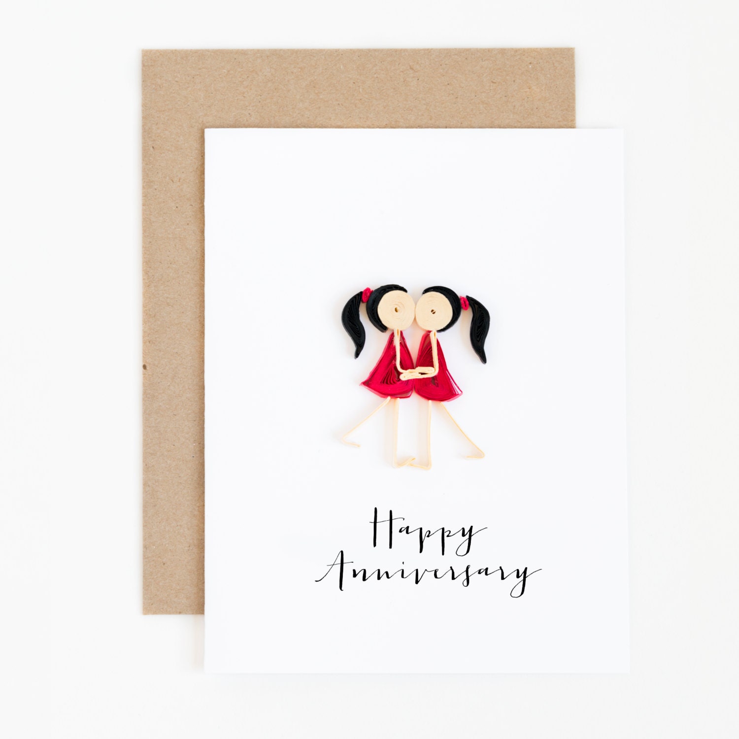 Lesbian Anniversary Card Gay Card Same Sex Lesbian Etsy