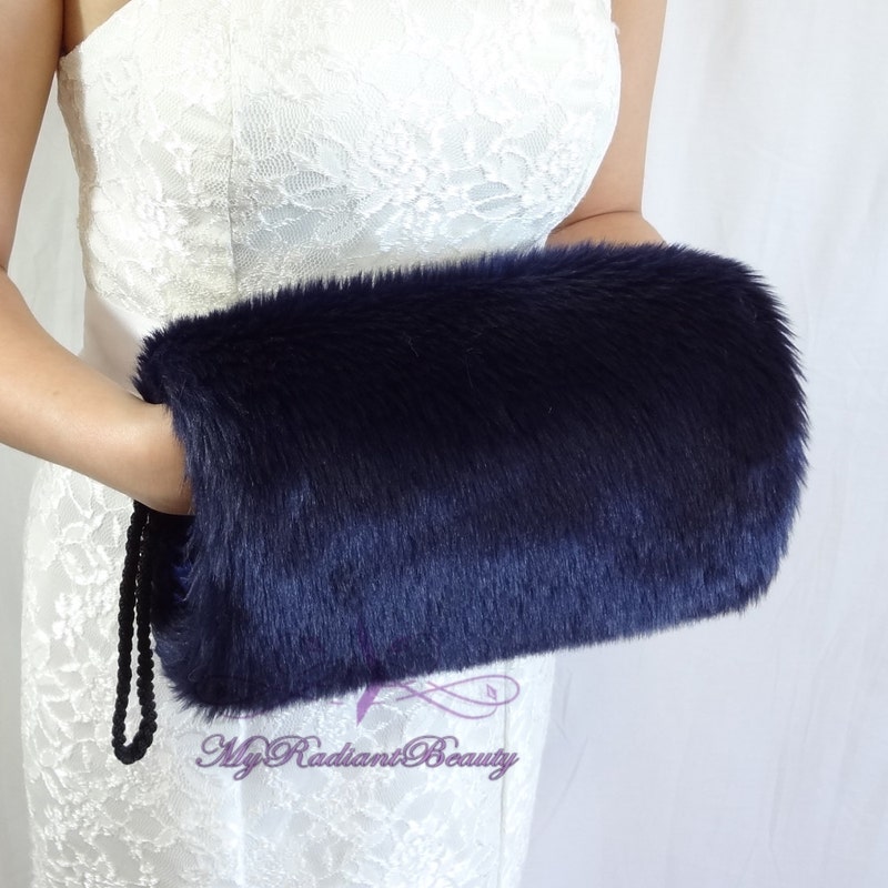 Faux Fur Wrap With Muff - Etsy