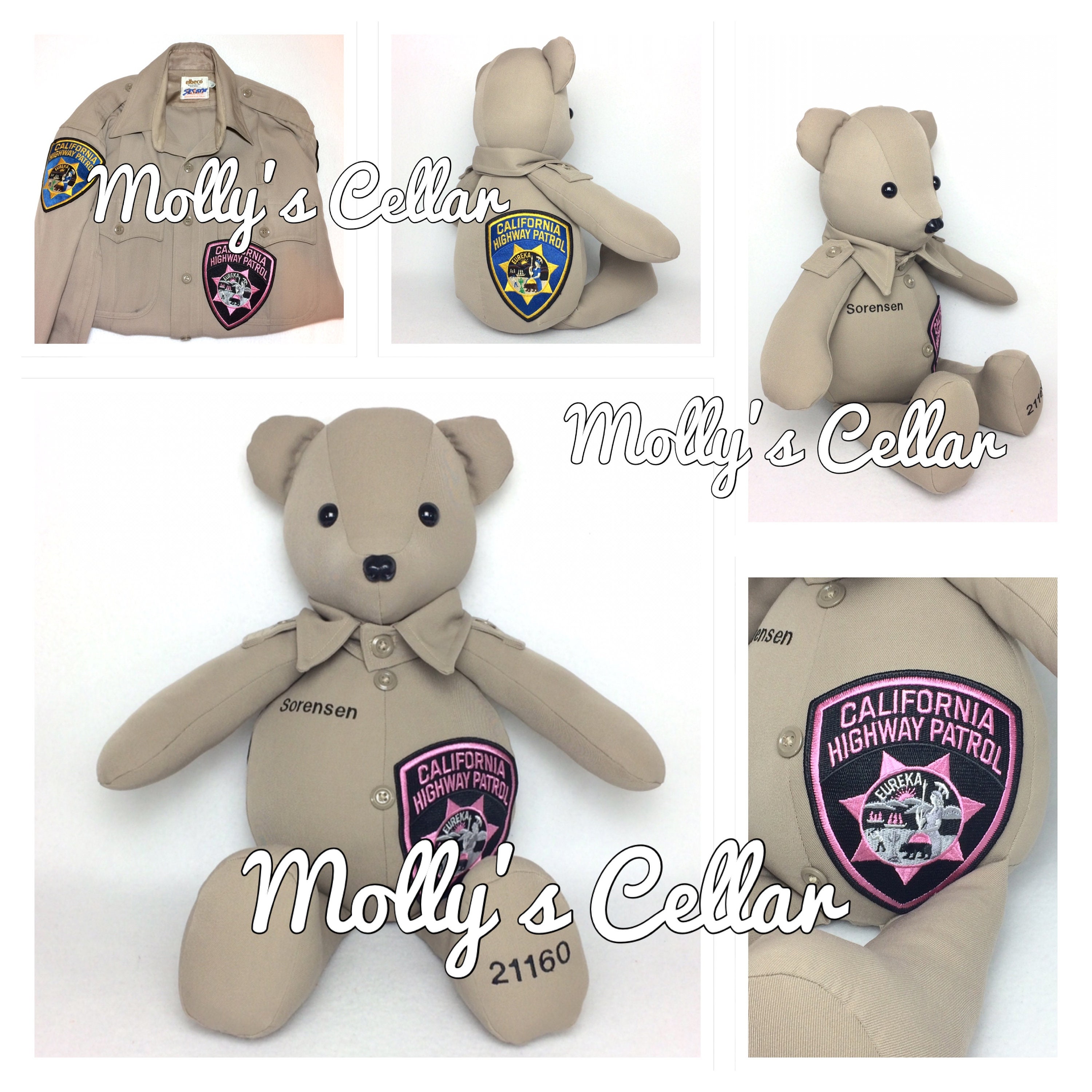 Police bear law enforcement bear bear from police uniform - Etsy