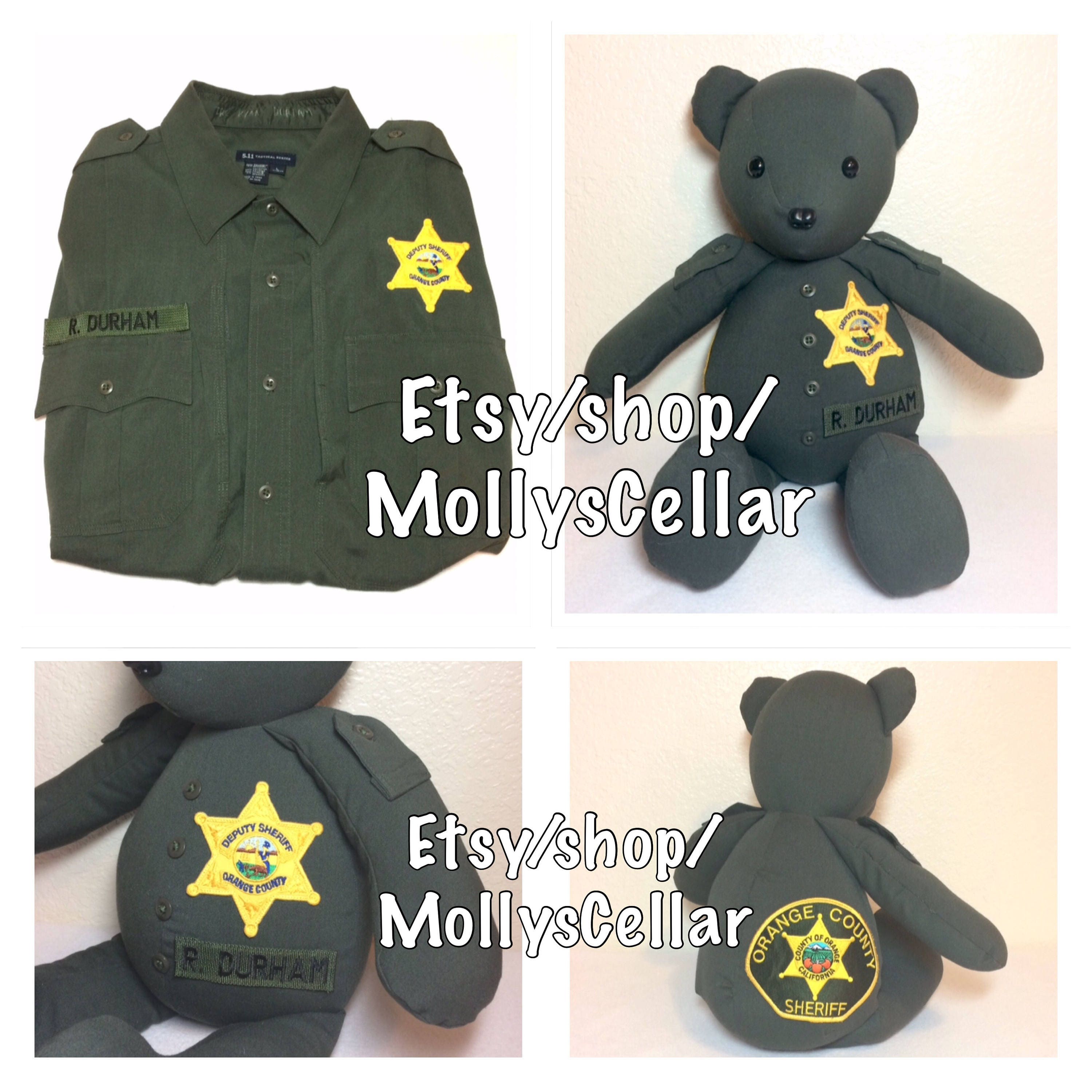 Police bear law enforcement bear bear from police uniform - Etsy