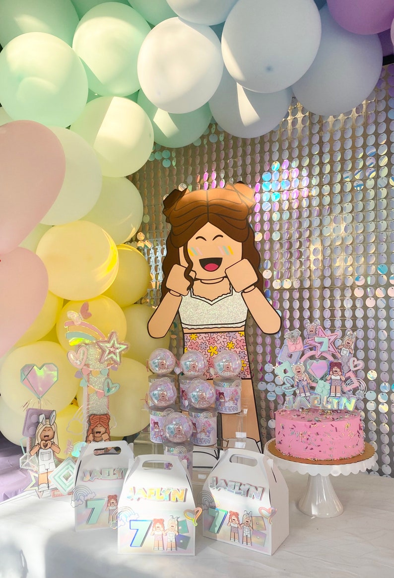 Roblox Birthday Party Roblox Banner Roblox Party Decoration - Etsy