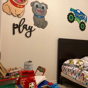 Puppy Dog Pals Birthday Decoration, Puppy Dog Pals Birthday Banner ...