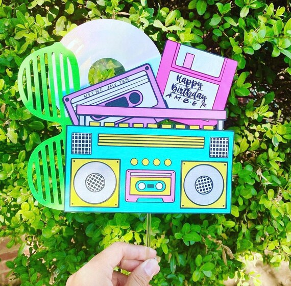 Retro Birthday Retro Centerpiece Retro Decorations Retro - Etsy