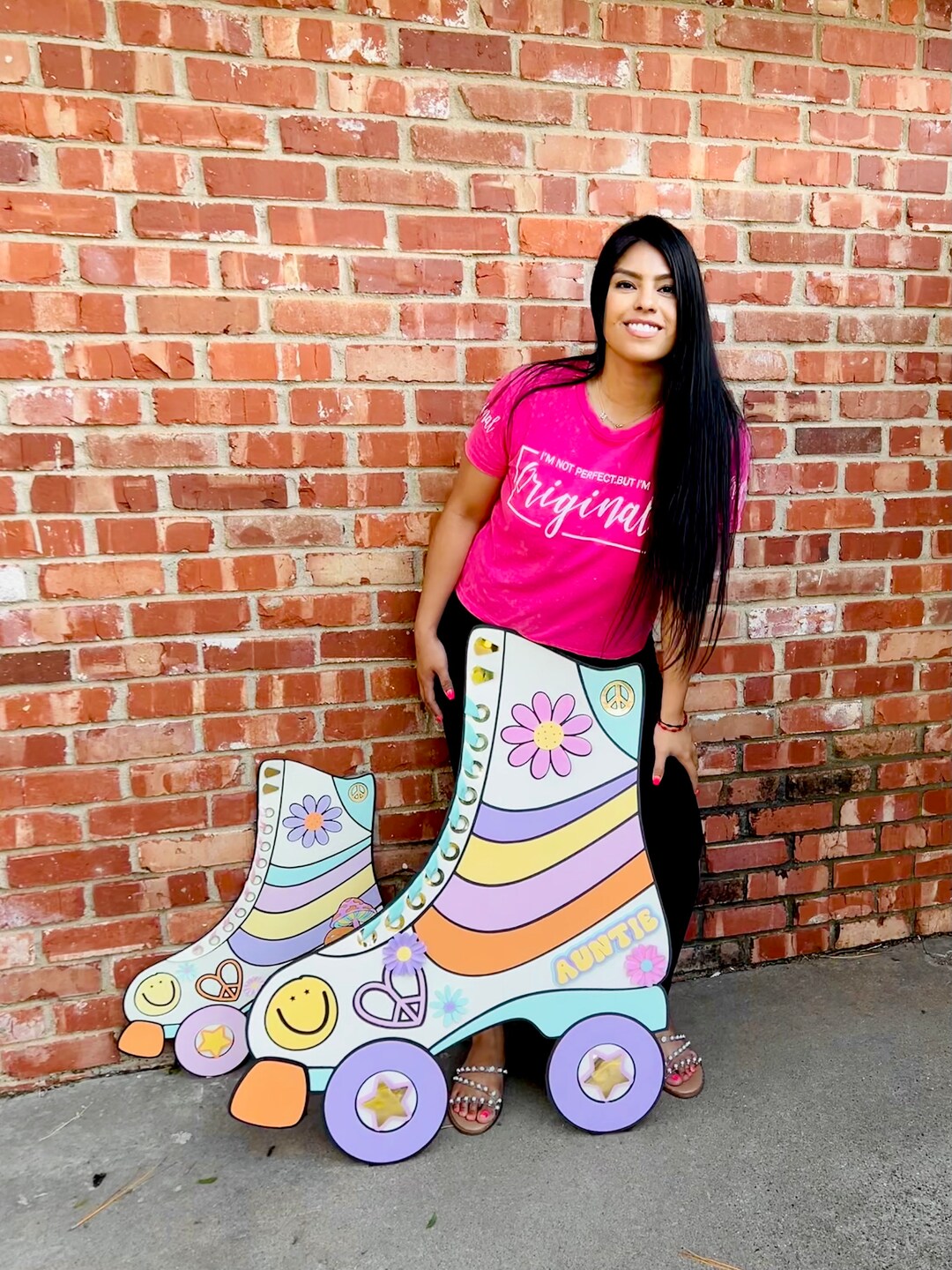 Let's Roll Retro Groovy Roller Skate Birthday Party, Retro Roller Skate ...