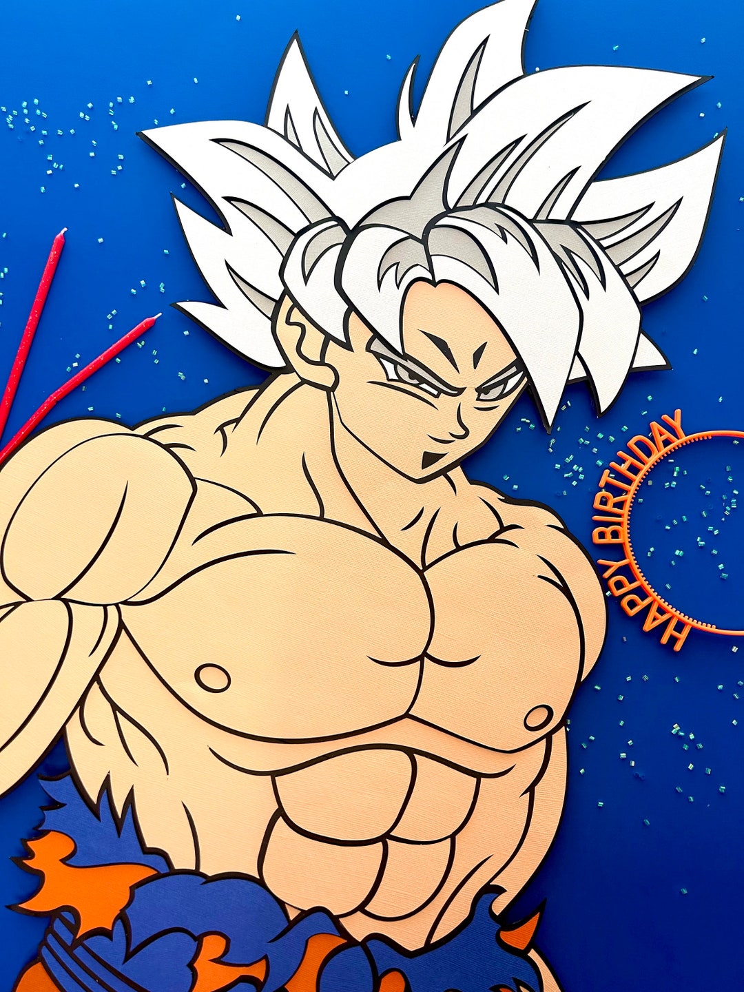Cumpleaños de dragon ball, estandarte de goku, decoración de dargon ...