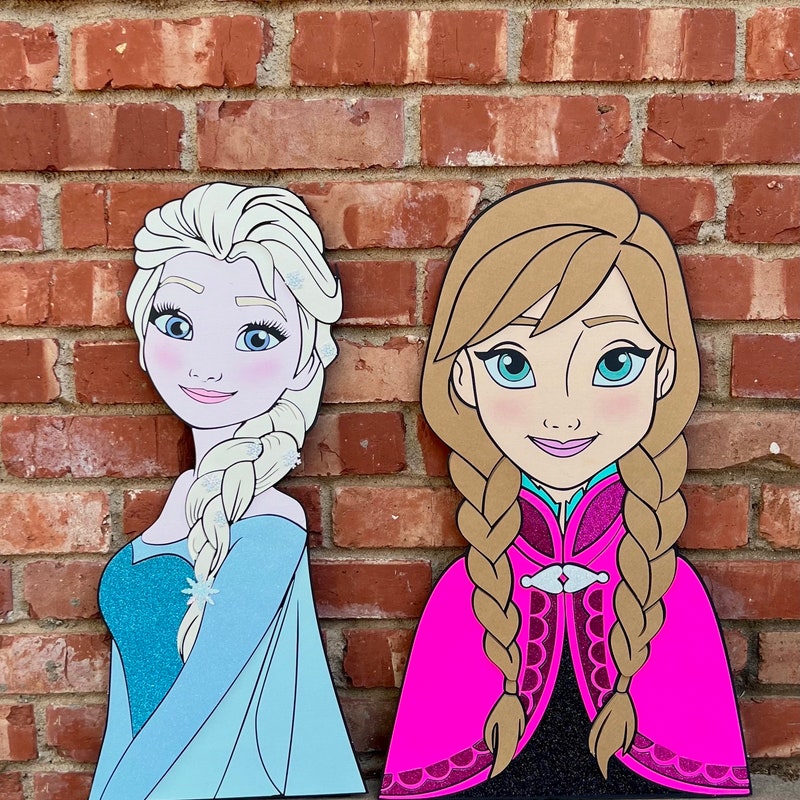 Frozen Characters Backdrop - Etsy