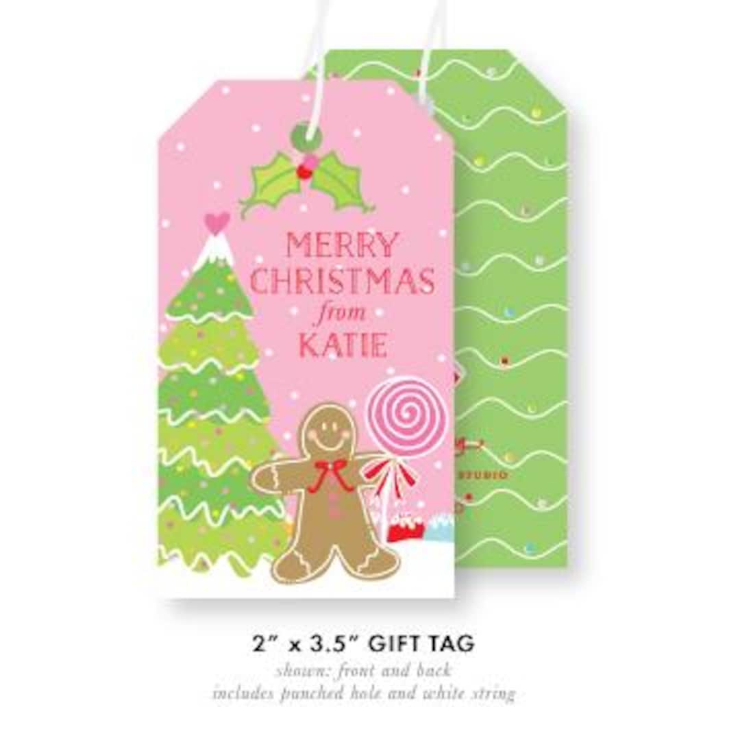 Gingerbread Man | Gift Tag (personalized) - Etsy