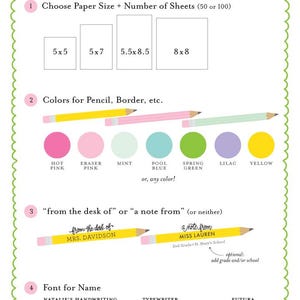 Personalized Teacher Notepad | Large Square - Etsy