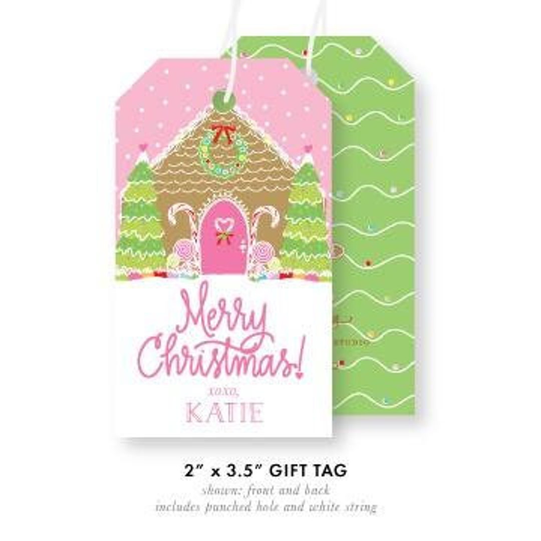 Gingerbread House | Gift Tag (personalized) - Etsy