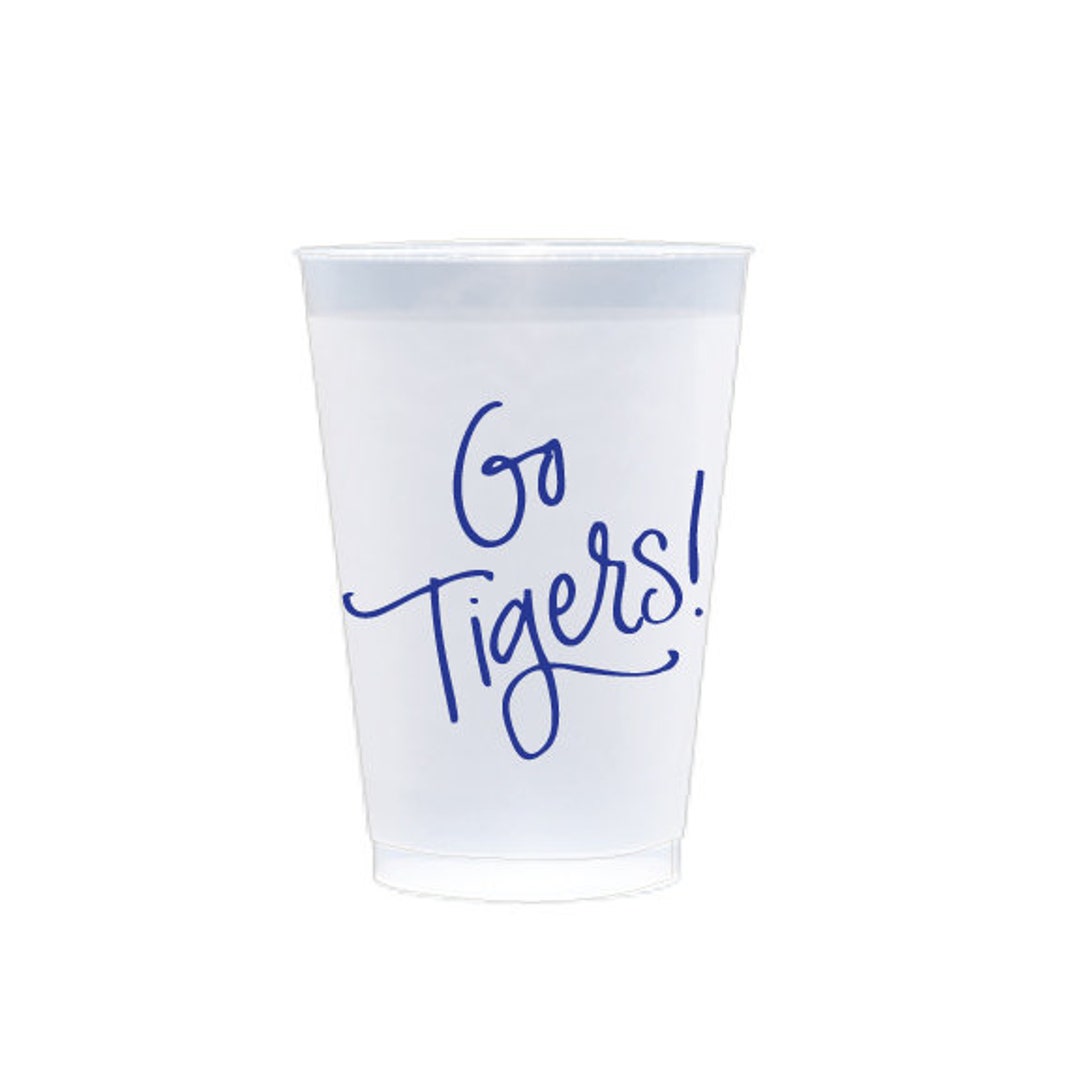GO TIGERS! - Blue | Frost Flex Cups (12 Oz) - Etsy