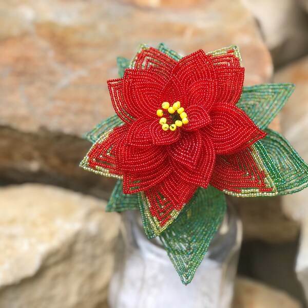 French Beaded Flower - Etsy