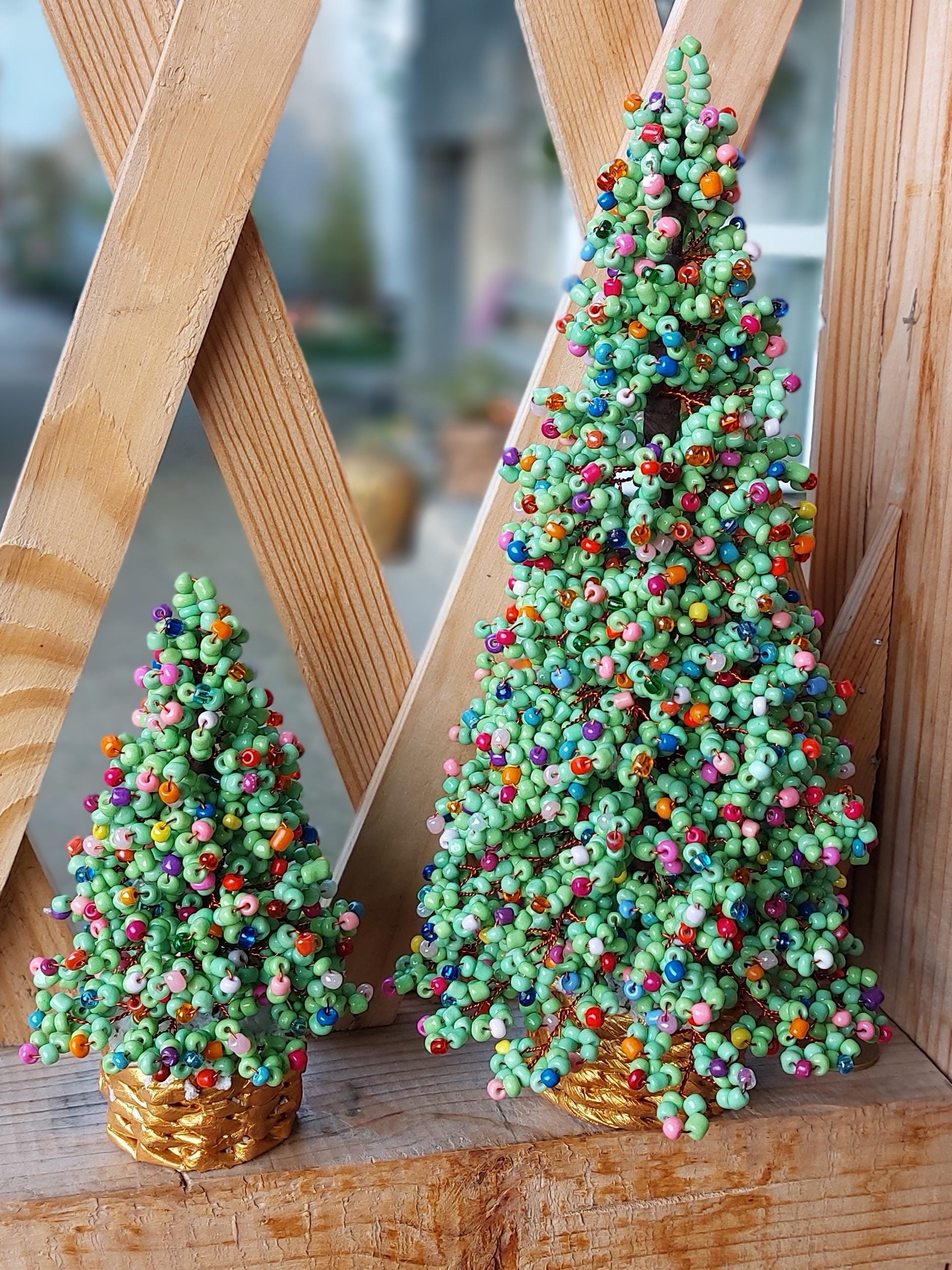 Beaded Christmas Tree - New Year Gift - Christmas Gift - Seed Bead Tree ...