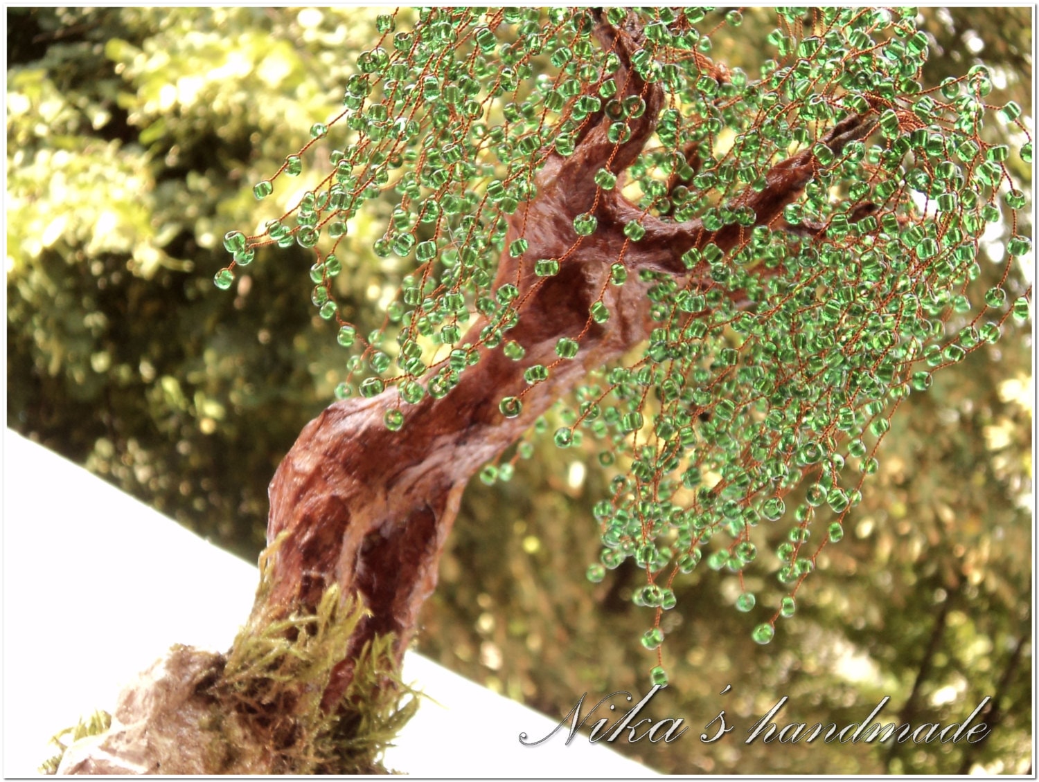 Artificial Beaded Tree Sculpture Spring Girl-willow Handmade - Etsy