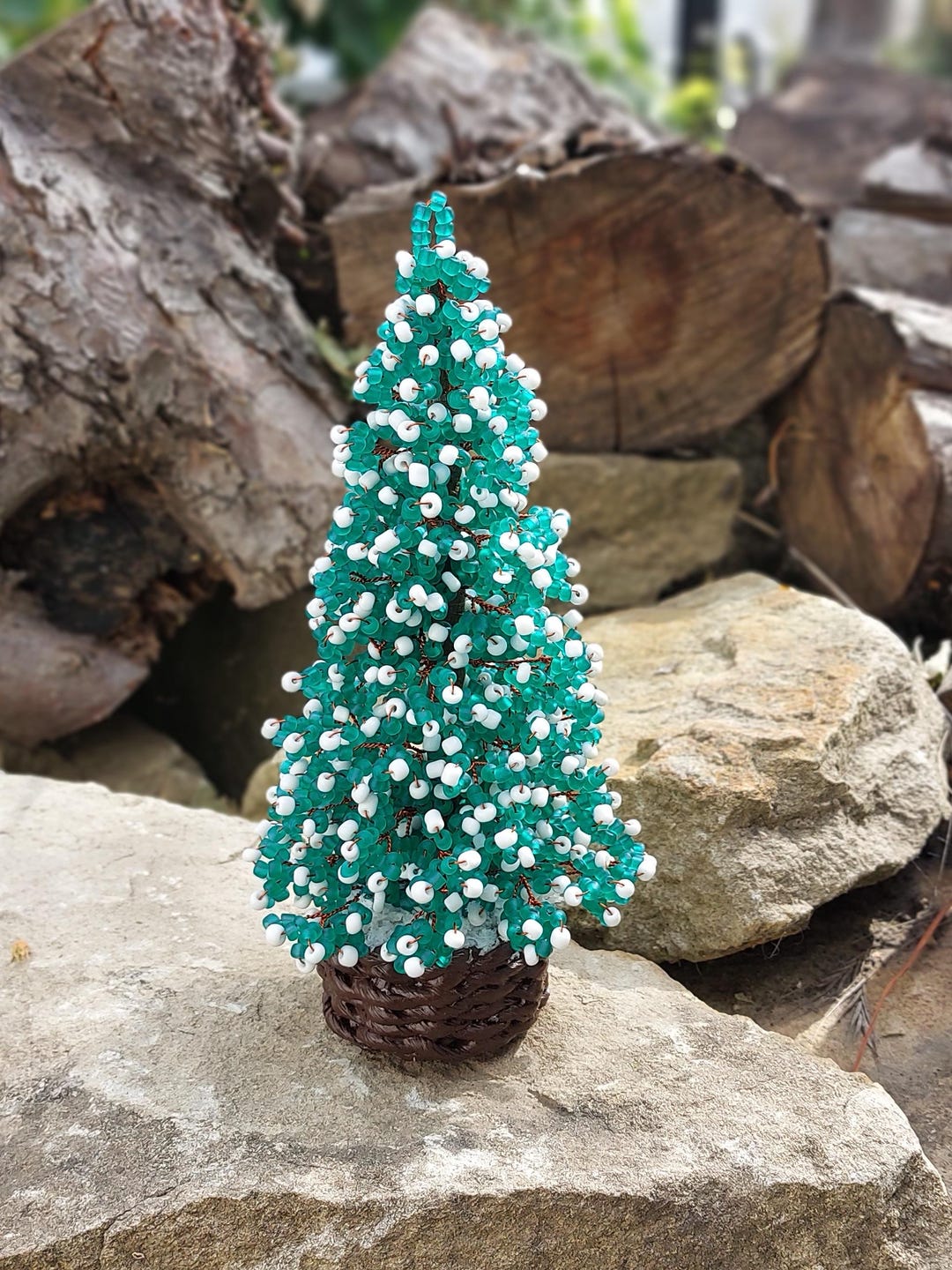 Beaded Christmas Tree - New Year Gift - Christmas Gift - Seed Bead Tree ...
