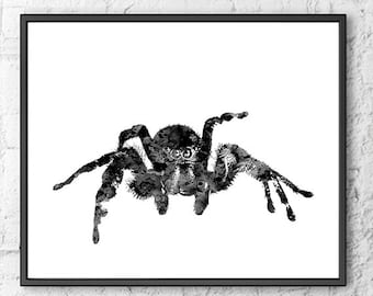 Spider print | Etsy