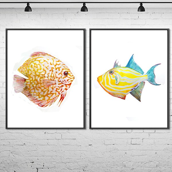 Tropical Fish Prints - Etsy