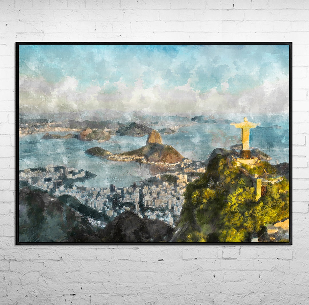 Rio De Janeiro Print, Rio De Janeiro Poster, Rio De Janeiro Painting ...