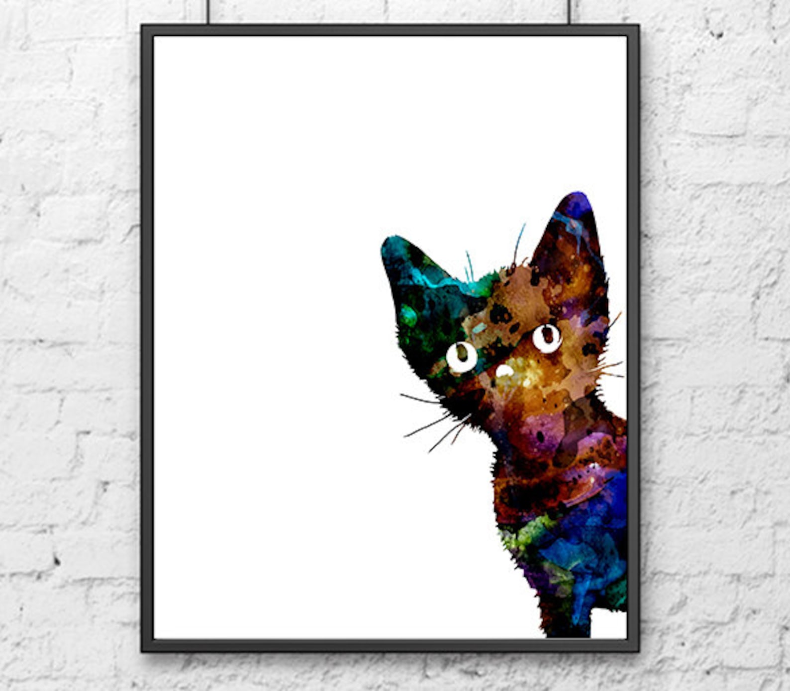 Kitten Print Baby Cat Nursery Cat Print Pet Print Colorful - Etsy