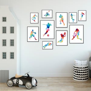 Sport Prints Nursery, Sport Wall Art, Sport Wall Decor, Nursery Sports ...