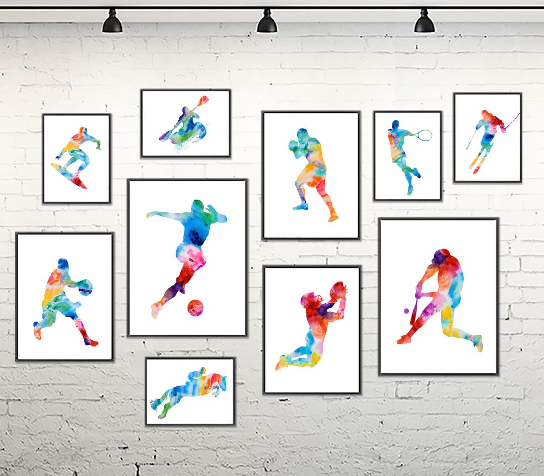 Sport Prints Nursery, Sport Wall Art, Sport Wall Decor, Nursery Sports ...