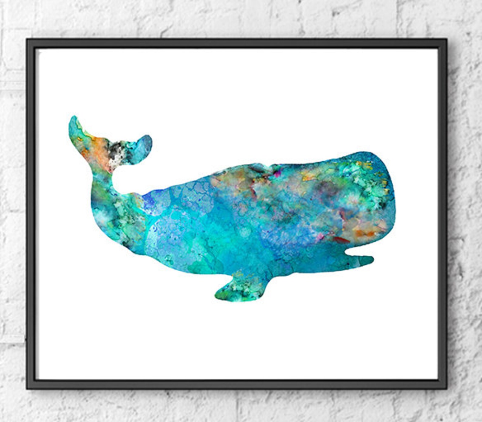 Watercolor Nursery Nautical Prints Beach Wall Decor Ocean Art Blue ...