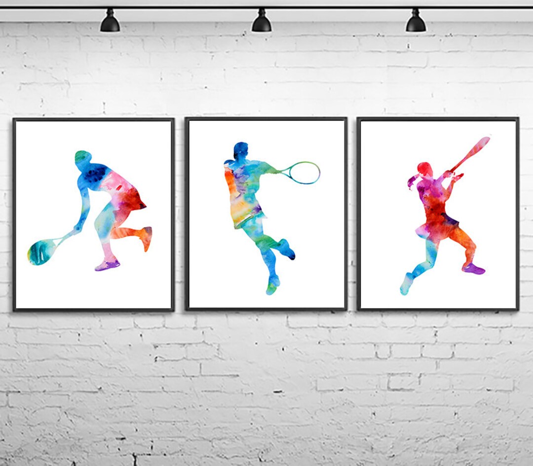 Tennis Wall Art, Tennis Print, Tennis Poster, Tennis Gifts, Sport Print ...