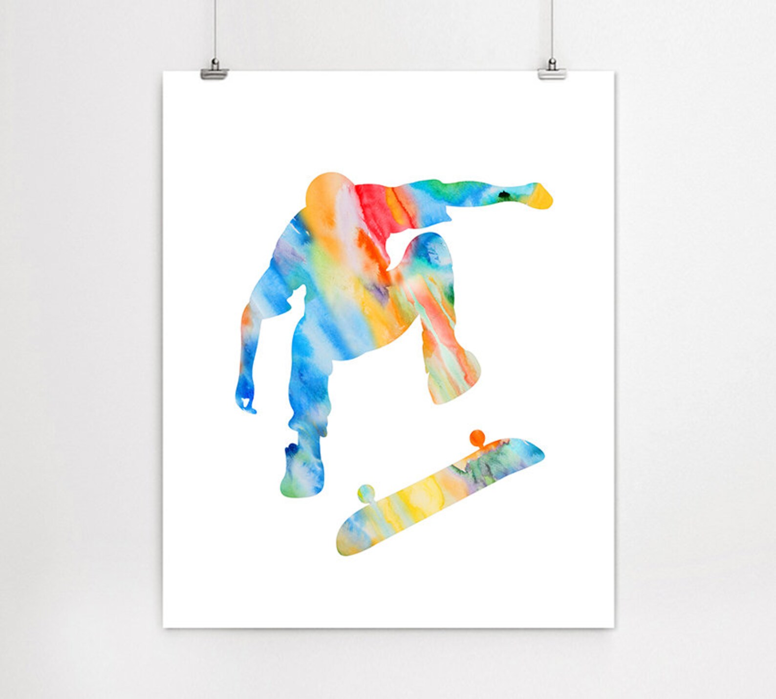 Skateboarder Print Skateboard Poster Set of 3 Street Sport | Etsy