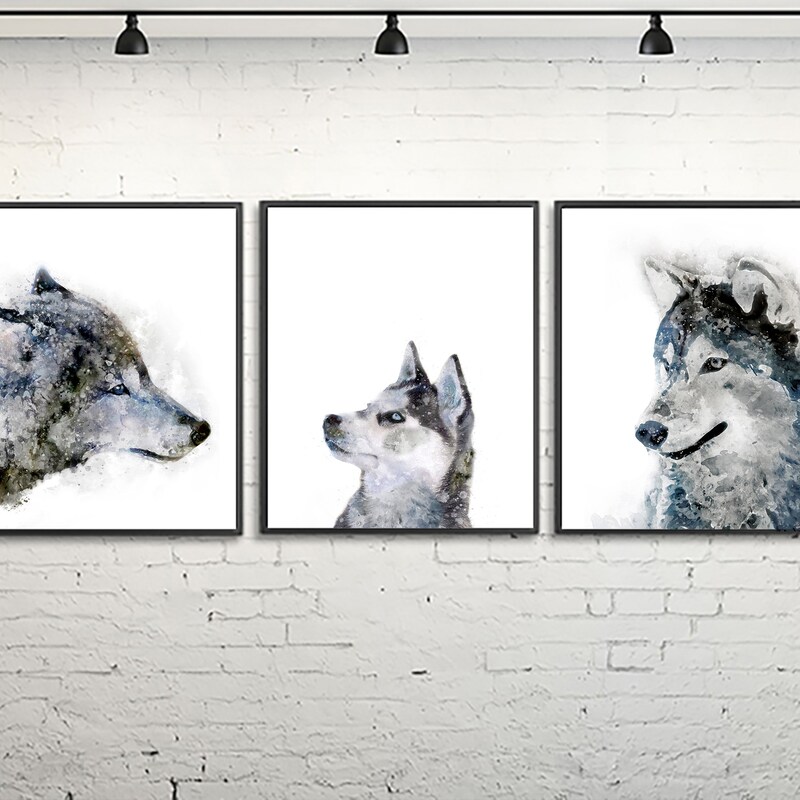Wolf Painting - Etsy