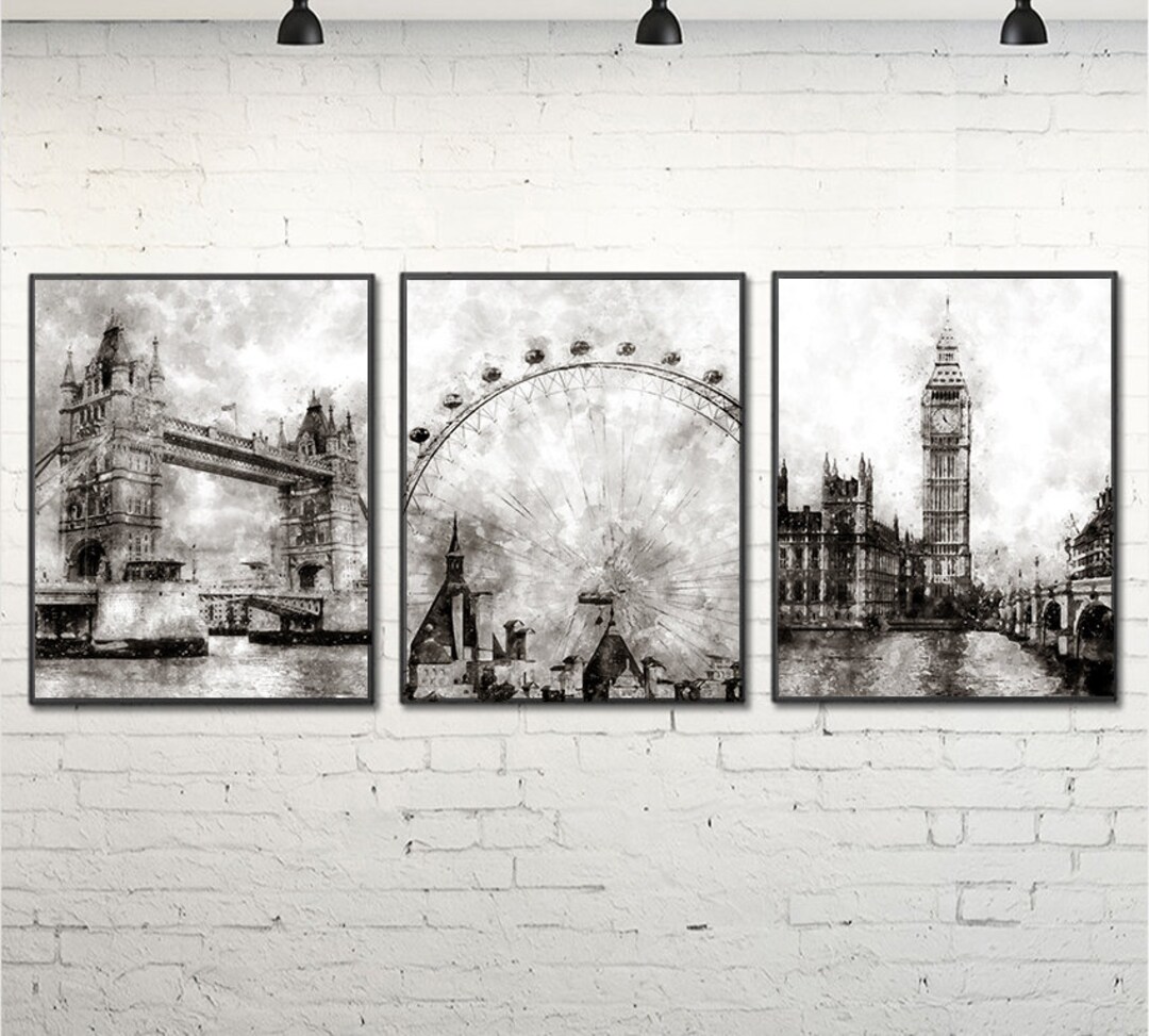 London Skyline London Cityscape London Print, London Poster, London ...