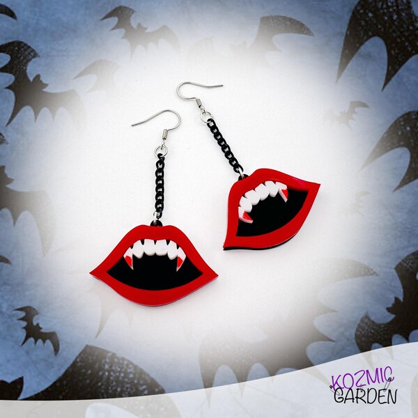 Fang Earrings - Etsy UK
