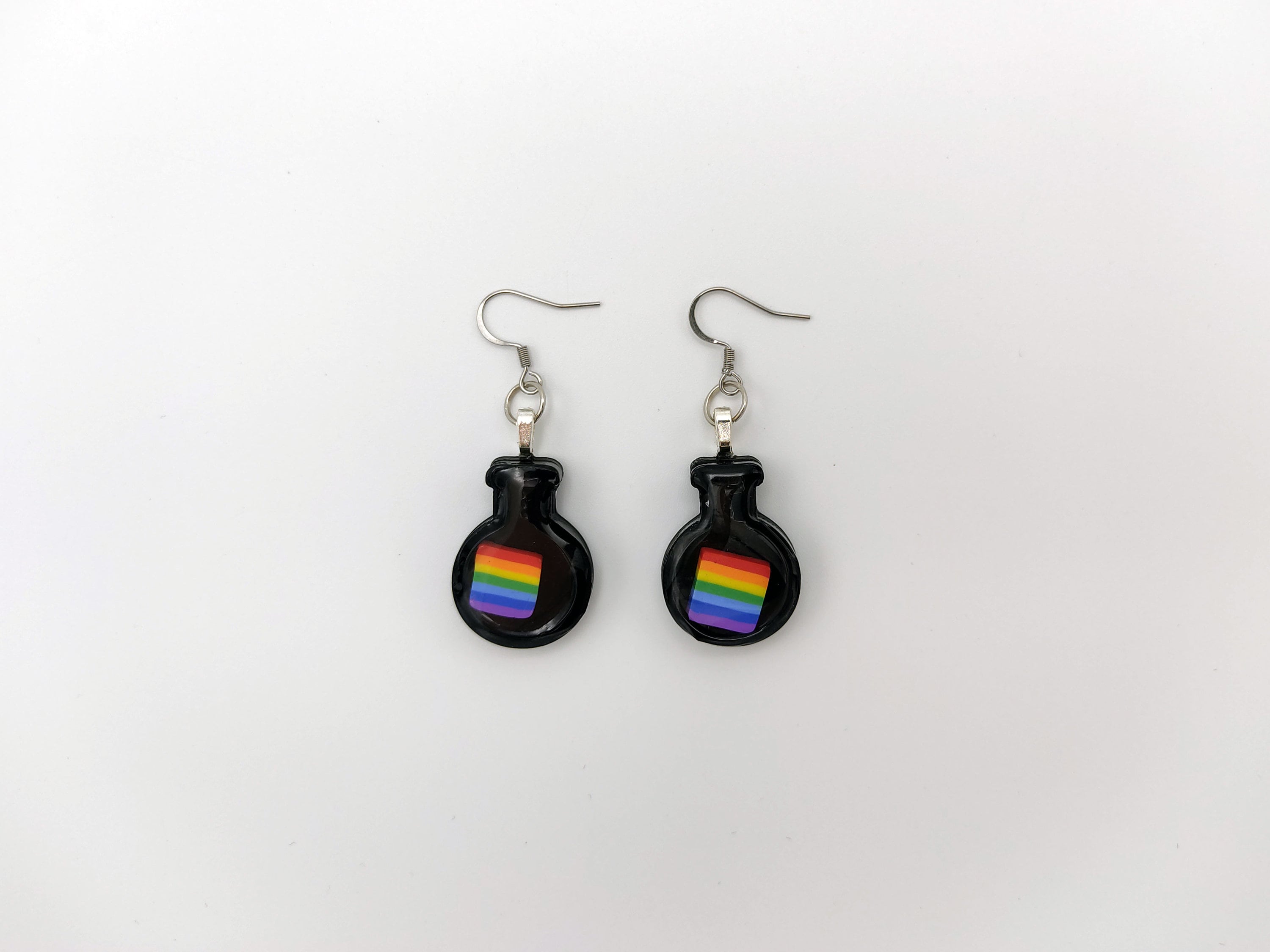 Gay Pride Earrings Lgtb Earrings Pride Flag Earrings Etsy