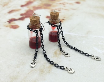 Blood Vial Earrings - Etsy