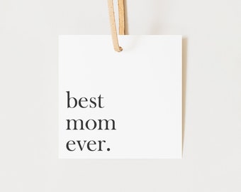 Printable 2" Happy Mother's Day Tag - Heart - Mother's Day - Gift Tag ...