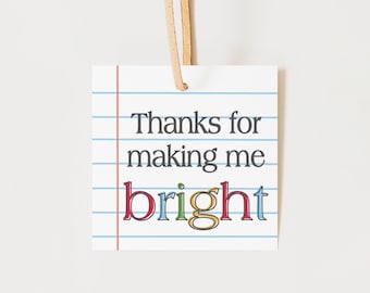 Thanks for Making Me so Sharp Printable 2" Teacher Appreciation Tag ...