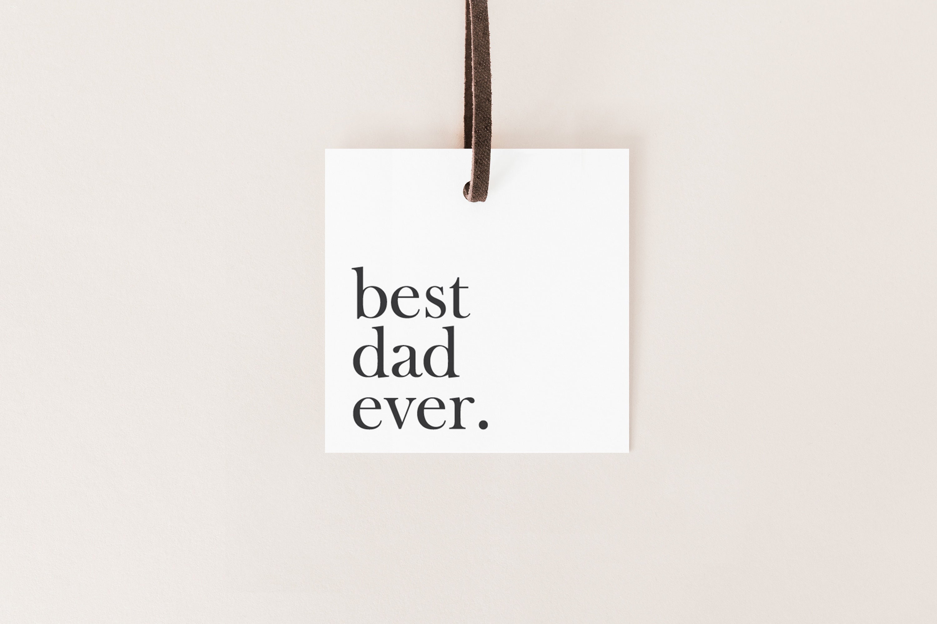 Minimalist Printable 2" Happy Father's Day Tag - Father's Day - Gift ...