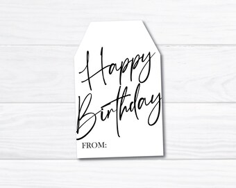Printable Happy Birthday Cookie Tags - Pink Sprinkle Happy Birthday ...