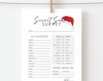 Secret Santa Survey - Etsy