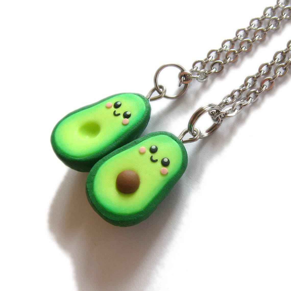 Avocado Necklace Cute Avocado Jewelry Friendship Jewelry | Etsy