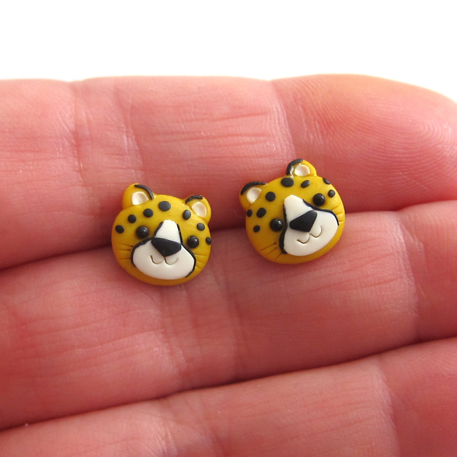 Cheetah Earrings Cheetah Jewelry Animal Earrings Animal | Etsy