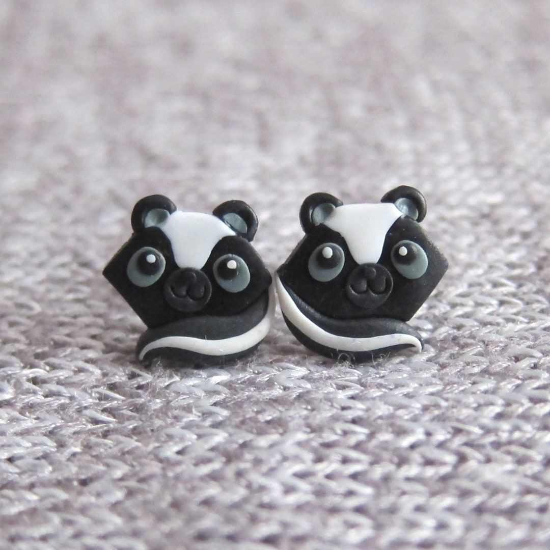 Valentines Day Gift for Her, Skunk Earrings, Skunk Costume, Skunk ...