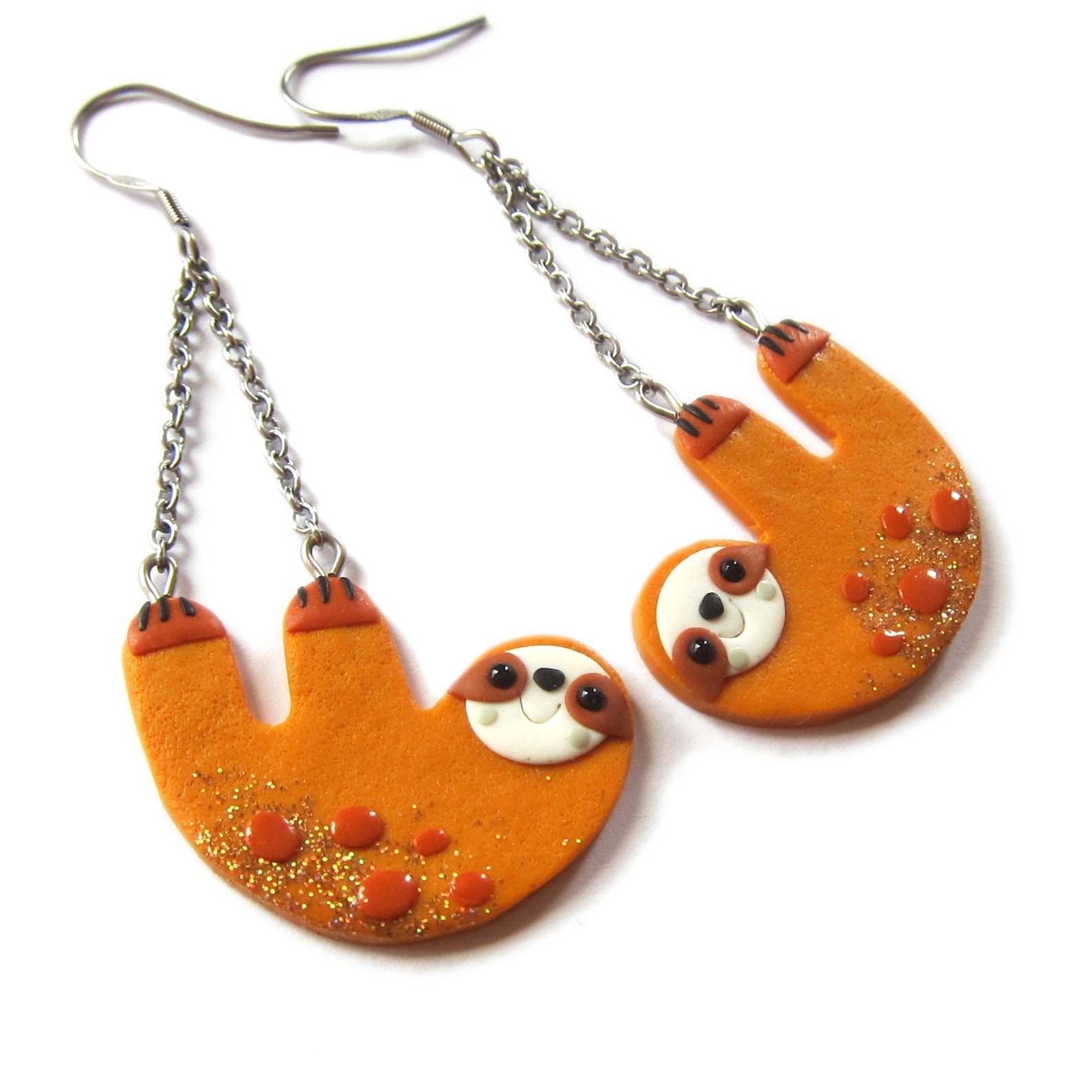 Sloth Earrings Sloth Jewelry Animal Earrings Cute Animal - Etsy