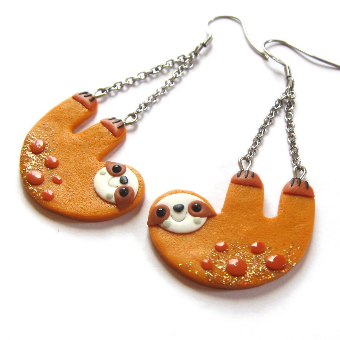 Sloth Earrings Sloth Jewelry Animal Earrings Cute Animal - Etsy