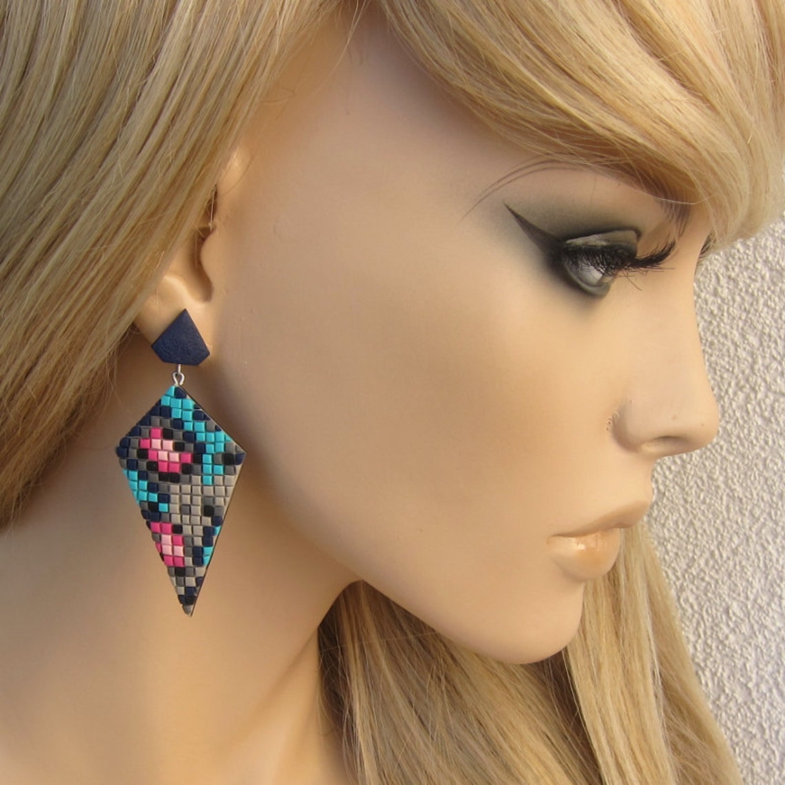 Bold Earrings, Big Earrings, Huge Earrings, Geometric Earrings ...