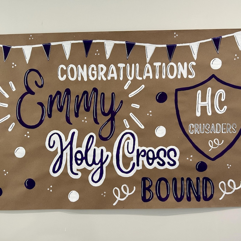 Handpainted College Sign - Etsy