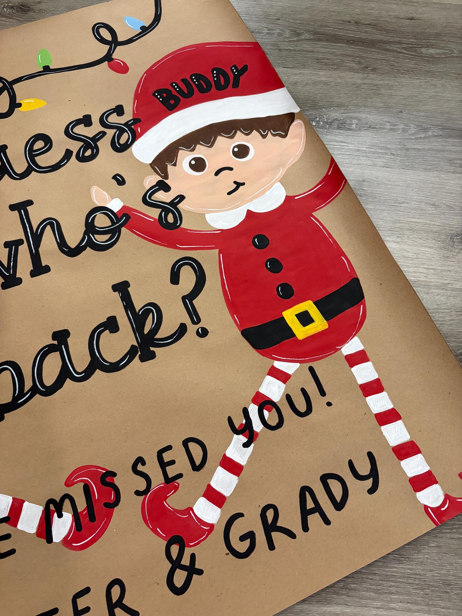 Elf Boy or Girl Mini Banner | Christmas Banner | Elf Holiday Banner ...